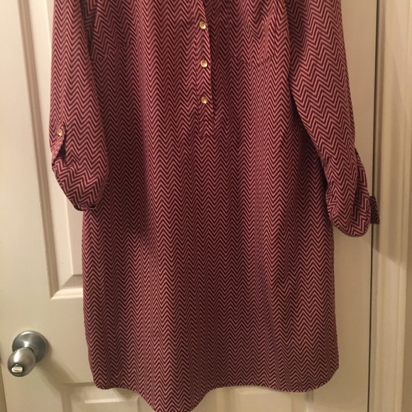 The Limited | Dresses | The Limited Red Shirt Dress | Poshmark